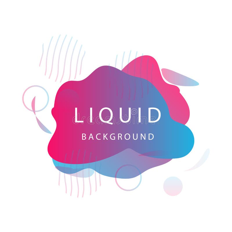 Abstract Liquid Logo Shape. Water Paint Design, Abstract Modern Element ...