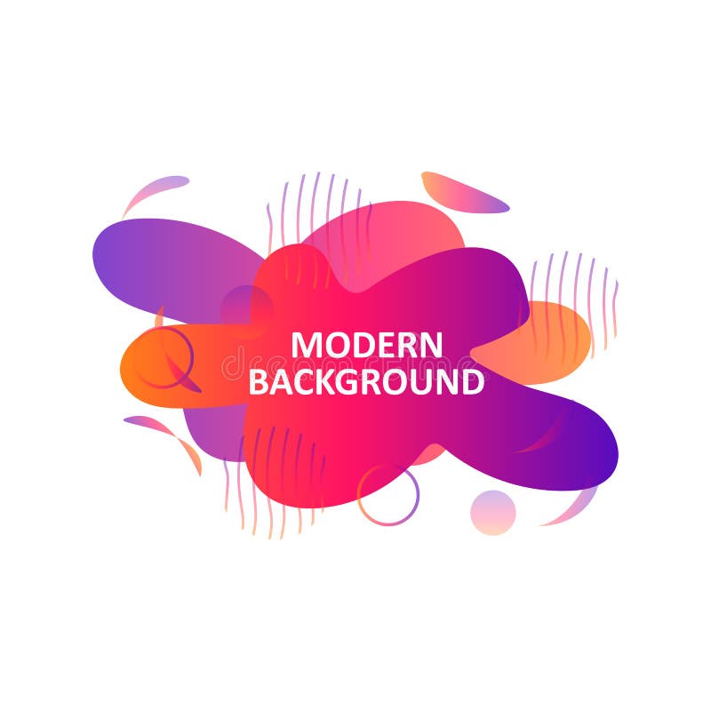 Abstract Liquid Logo Shape. Water Paint Design, Abstract Modern Element ...