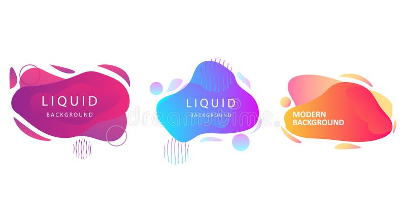 Abstract Liquid Logo Shape. Water Paint Design, Abstract Modern Element ...