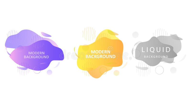 Abstract Liquid Logo Shape. Water Paint Design, Abstract Modern Element ...