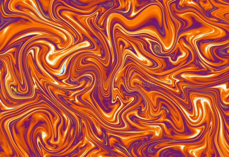 Liquid marble wave surface stock illustration. Illustration of orange ...
