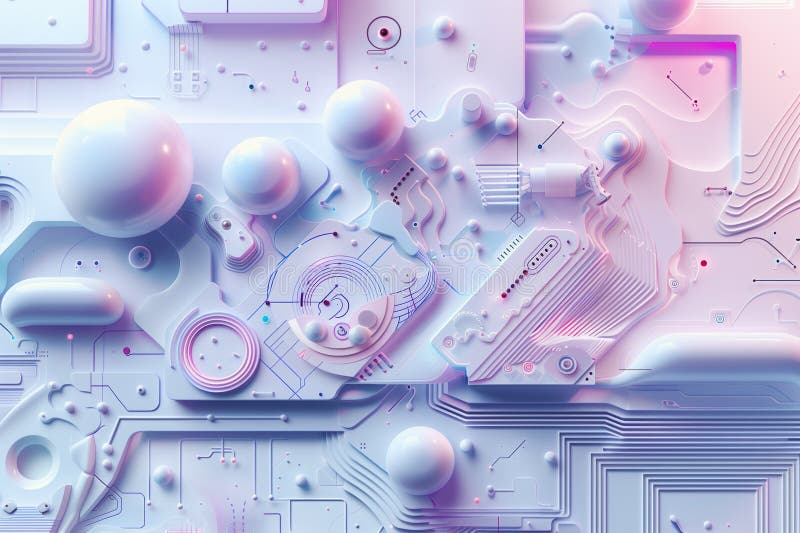 Abstract Liquid Mechanic Engineers. Motherboard Circuit. Technical ...