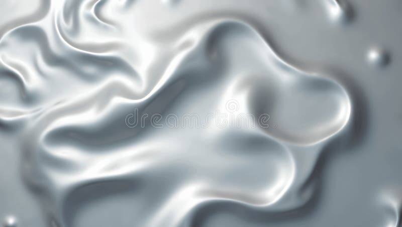 Abstract Liquid Mercury Texture in Silver Tones with Dynamic ...