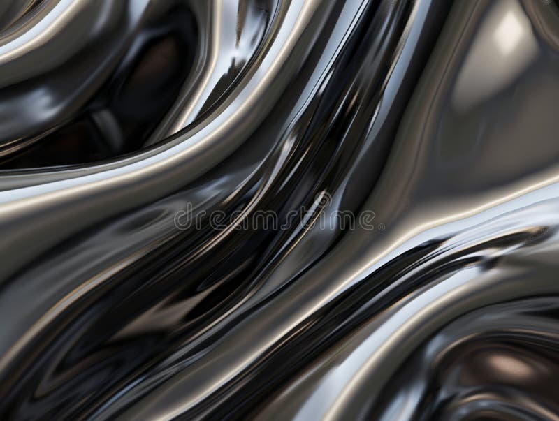 Abstract Liquid Metal Flow stock image. Image of contemporary - 310912479