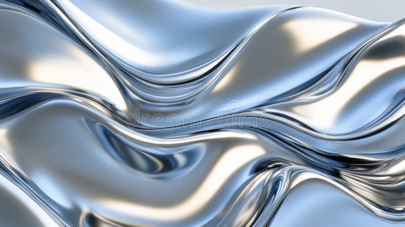 Abstract Liquid Metal Texture Background Stock Illustration ...