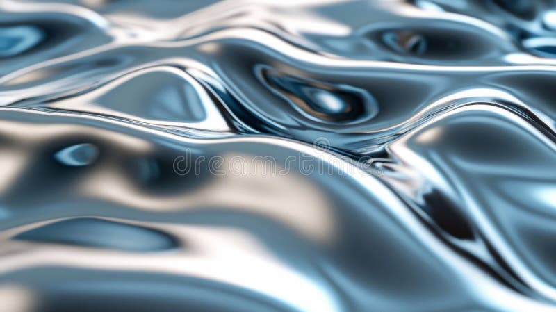 Abstract Liquid Metal Texture Background Stock Illustration ...