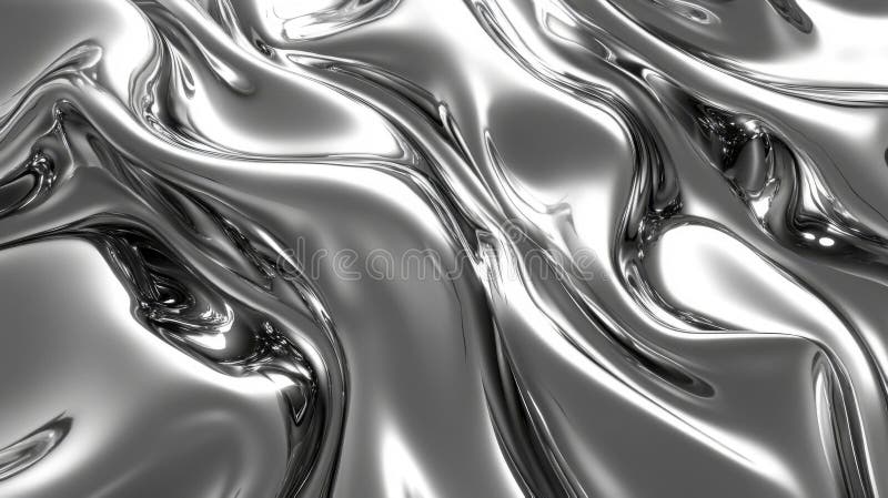 Abstract Liquid Metal Texture Background Stock Illustration ...