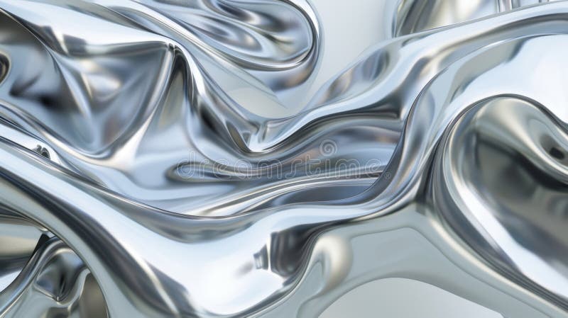 Abstract Liquid Metal Texture, Generative AI Stock Image - Image of ...