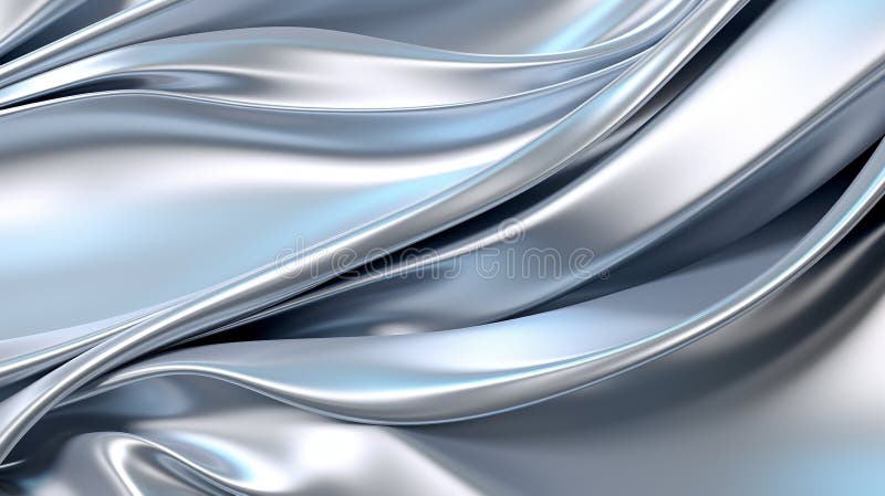 Abstract Liquid Metal Wave Gray Wallpaper Stock Illustration ...