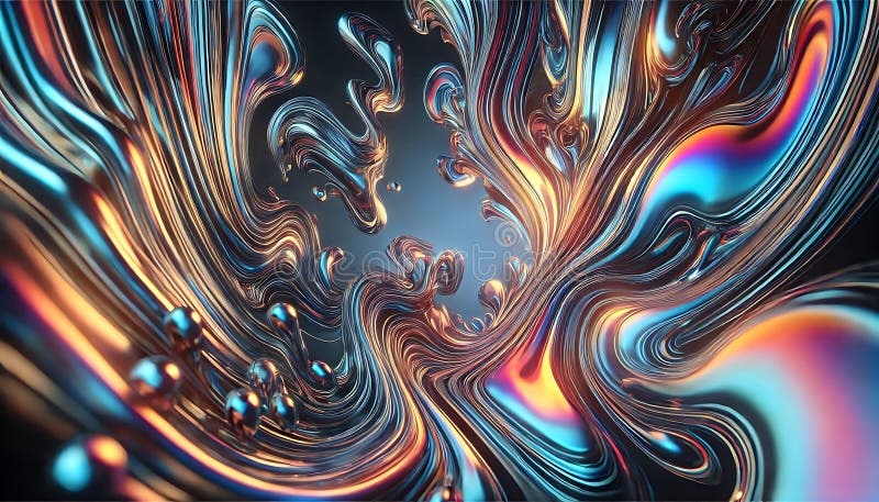 Abstract Liquid Mirrors Reflecting Warped Holographic Gradients with ...