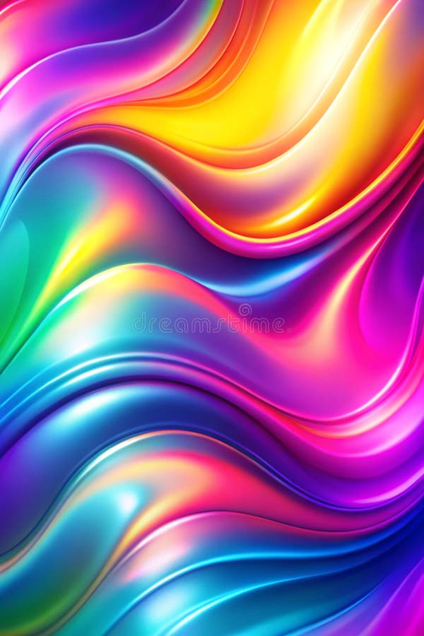 Abstract Liquid Neon Color Blend Background Stock Illustration ...