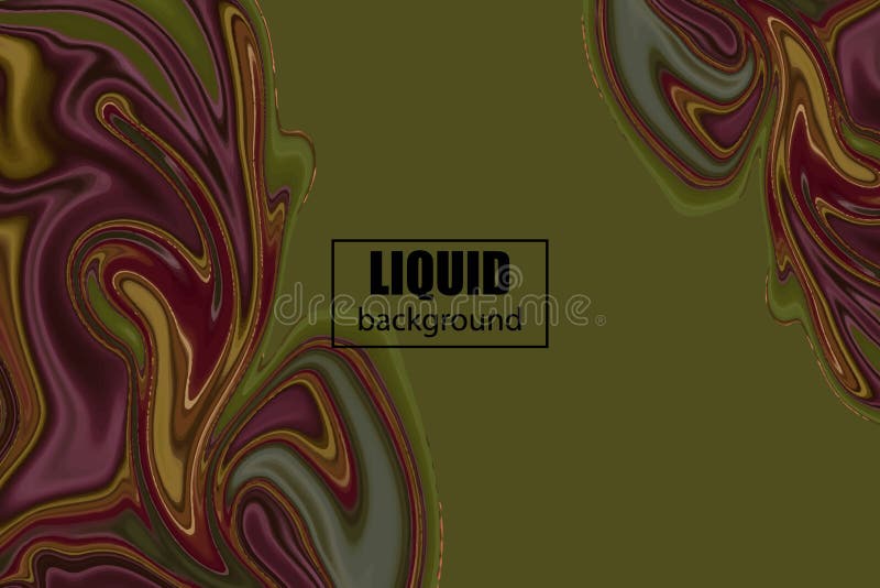 Abstract Liquid Paint Color Background. Vector Illustration Stock ...