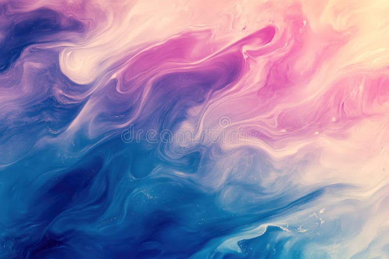 Abstract Liquid Paint Effect Background with Blurred Gradient Overflow ...