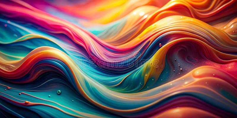 Abstract Liquid Paint Effect Gradient Texture Stock Illustration ...