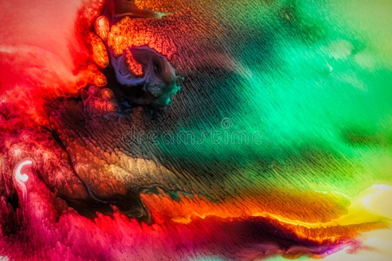 Abstract Liquid Painting with Texture Stock Image - Image of splash ...