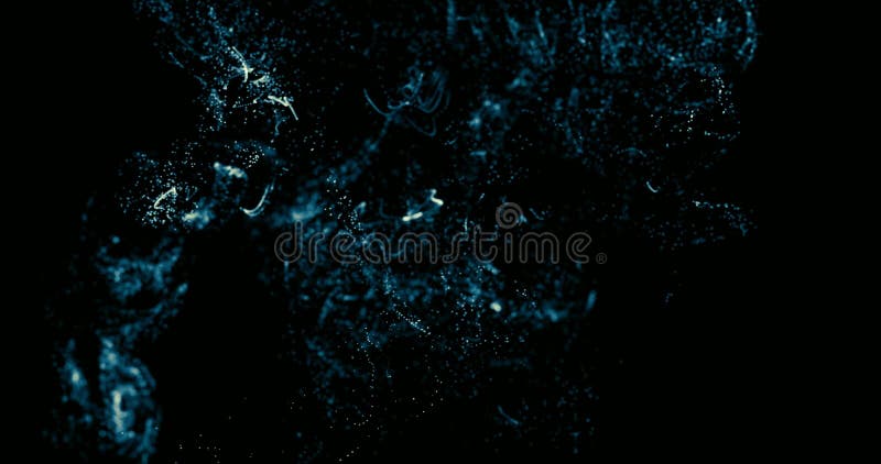 Abstract Liquid Particle in Slow Motion with Depth of Field Stock ...