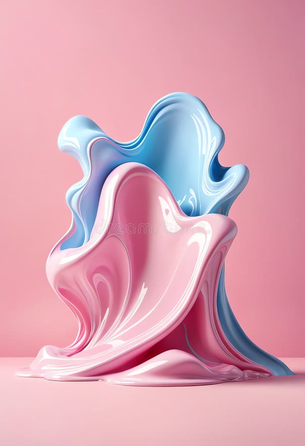 Abstract Liquid Pastel Color Background Stock Illustration ...