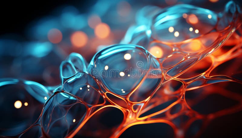 Abstract Liquid Pattern in Vibrant Colors Reflects Futuristic Science ...