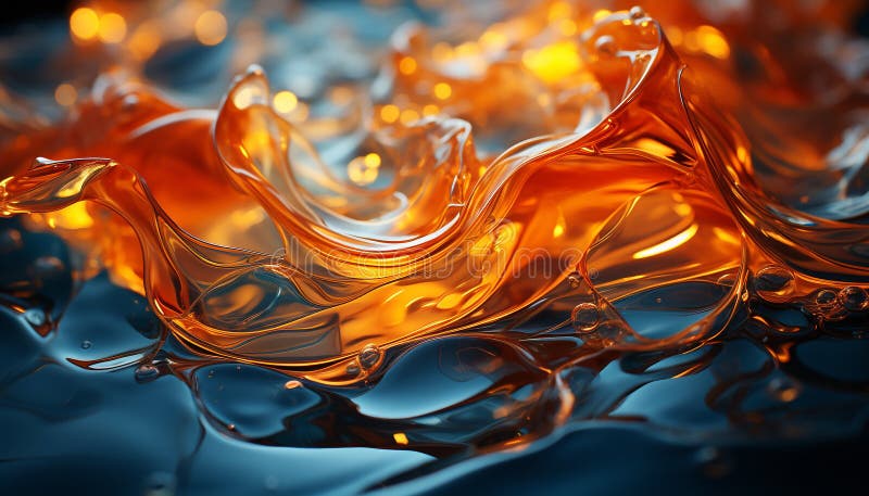Abstract Liquid Patterns Create Vibrant, Futuristic Waves of Colorful ...