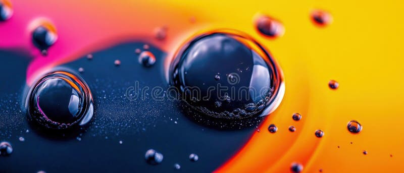 Abstract Liquid Patterns with Vibrant Colors and Bubbles Stock ...