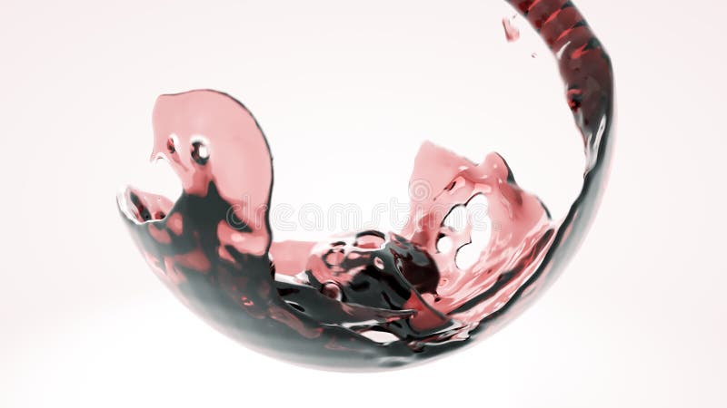 Abstract Liquid Pouring into Frame. Stock Footage - Video of drink ...