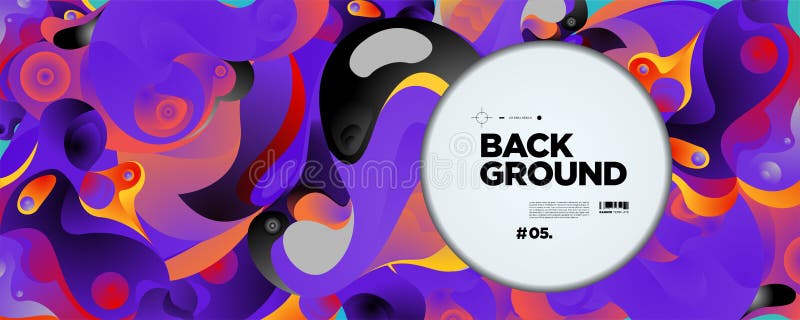 Abstract Liquid Shape. Fluid Design Stock Vector - Illustration of ...