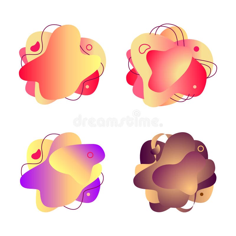 Abstract Liquid Shape. Fluid Design. Stock Vector - Illustration of ...