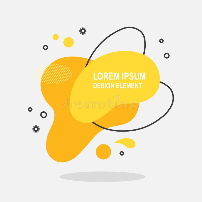 Abstract Liquid Shape Isolated on White Background. Gradient Banner ...