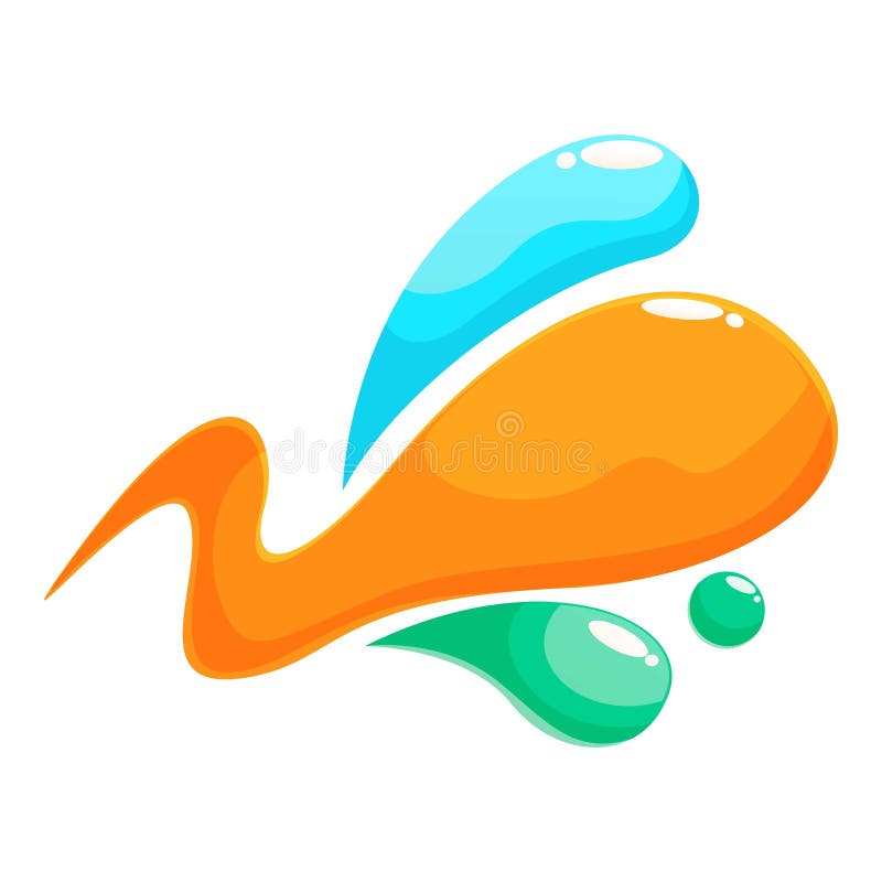 Abstract Liquid Shape Stretching and Forming Colorful Blobs Stock ...