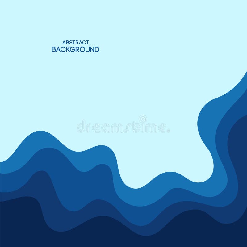 Abstract Liquid Shapes Background. Waves, Water, Sea Theme Stock Vector ...