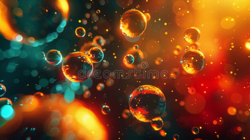 Abstract Liquid Spheres: 3D Motion Graphics Background, Colorful ...