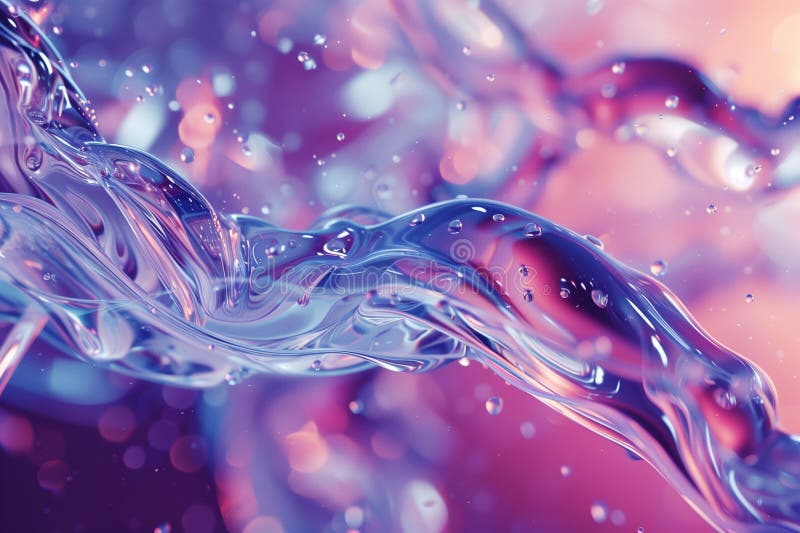 Abstract Liquid Water Wave Spiral Texture Background. Smooth Elegant ...