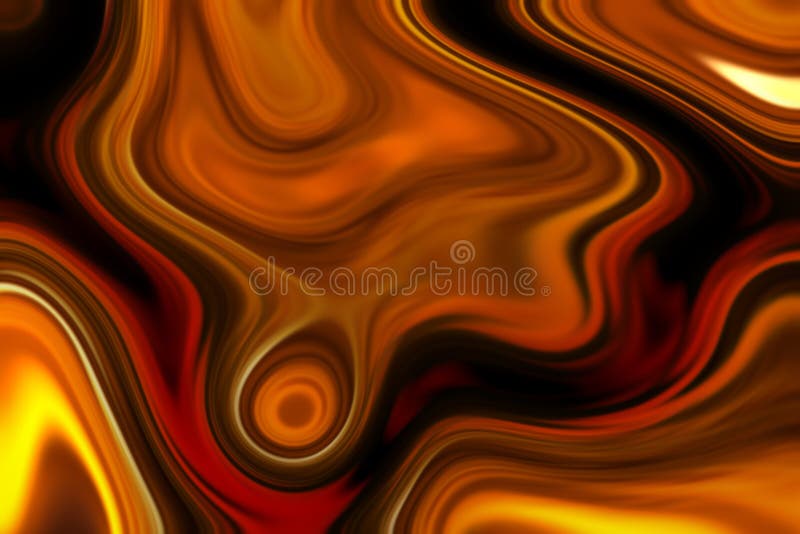 Abstract Liquid Wave Background, Flowing Liquid Stock Illustration ...