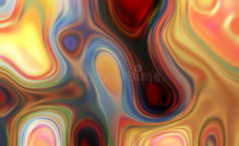 Abstract Liquid Wave Background, Flowing Liquid Stock Illustration ...