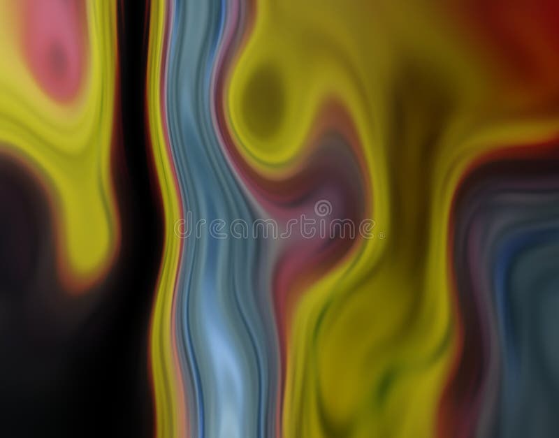 Abstract Liquid Wave Background, Flowing Liquid Stock Illustration ...