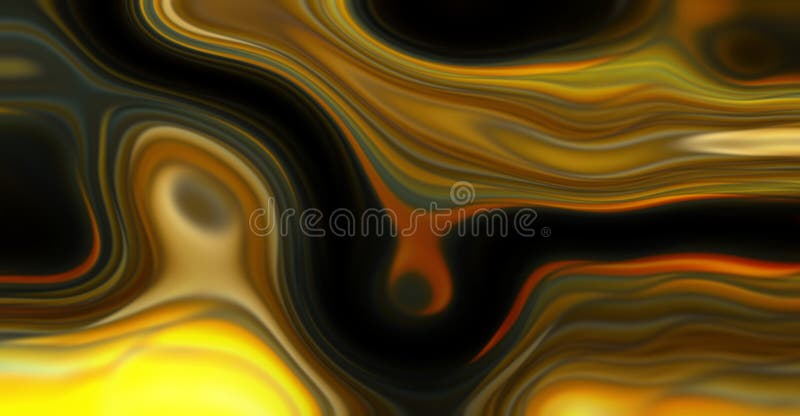 Abstract Liquid Wave Background, Flowing Liquid Stock Illustration ...