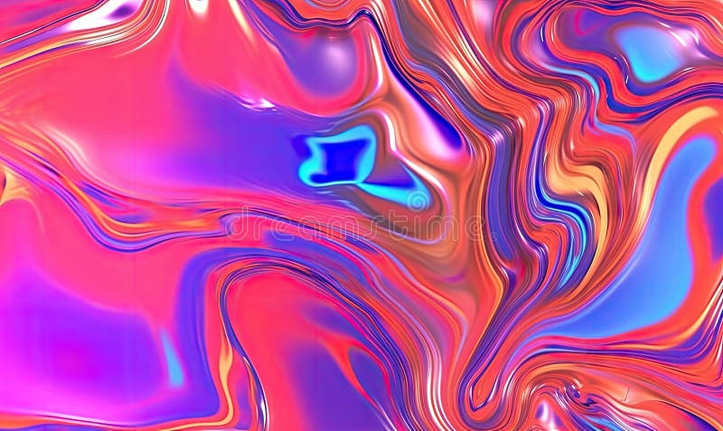 Abstract Liquid Wave Wallpaper. Creative Holographic Banner. Created ...