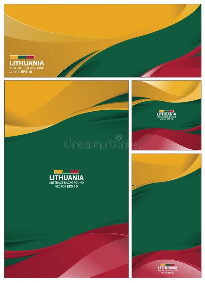 Abstract Lithuania Flag Background Stock Vector - Illustration of ...