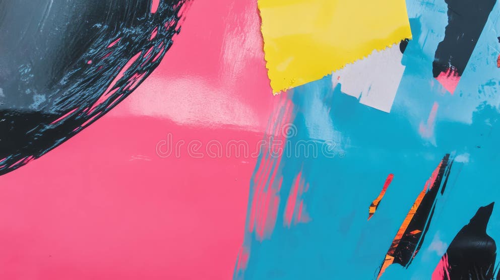 Abstract Lo-fi Design with Printer Texture and Tape Marks for Creative ...