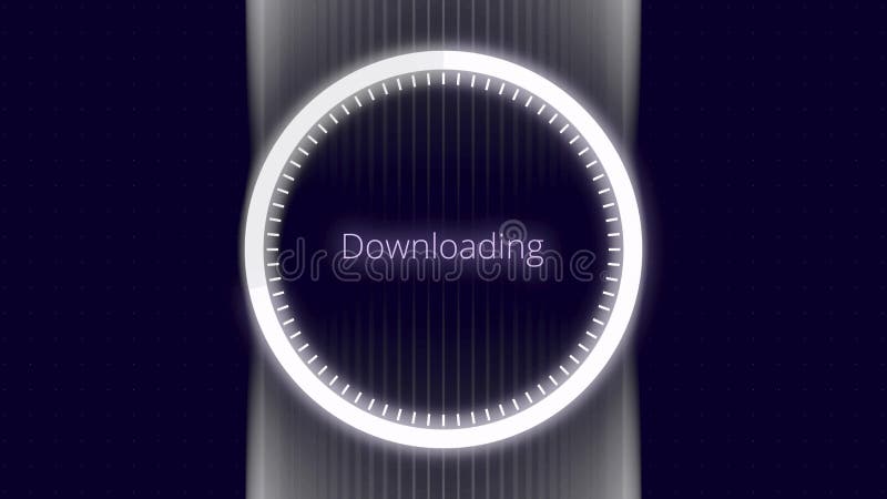Abstract Loading White Circle with Wide Silver Stripe on Black ...
