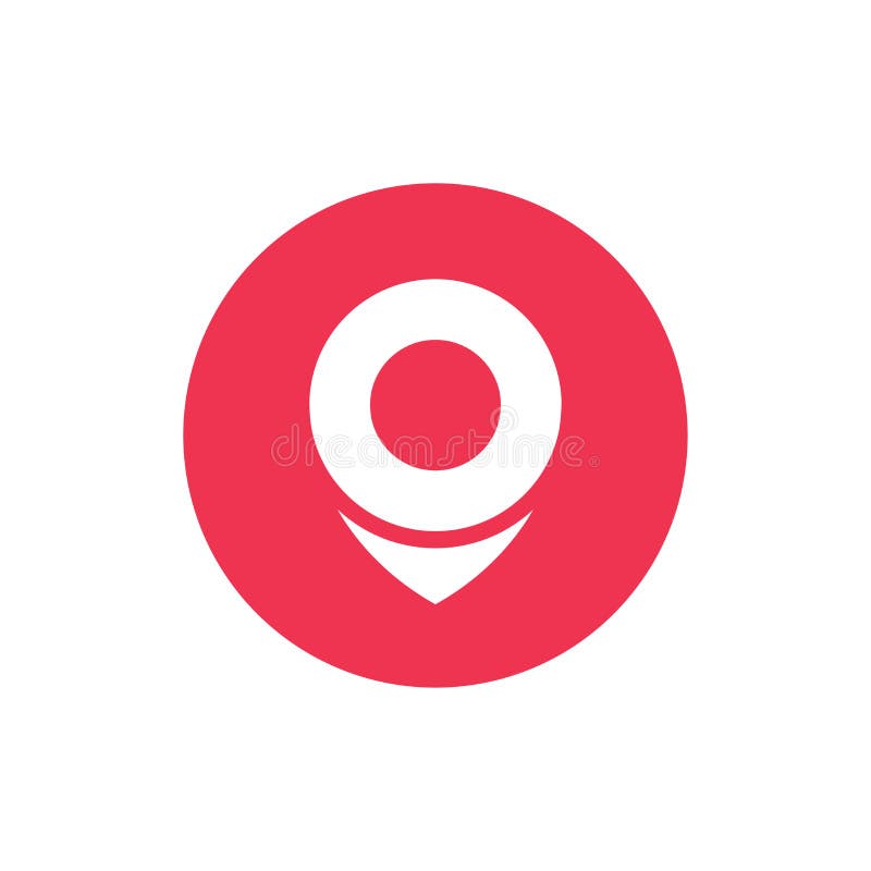 Abstract Location Pointer Logo, Map Pin Logo Vector, Simple Pin Point ...