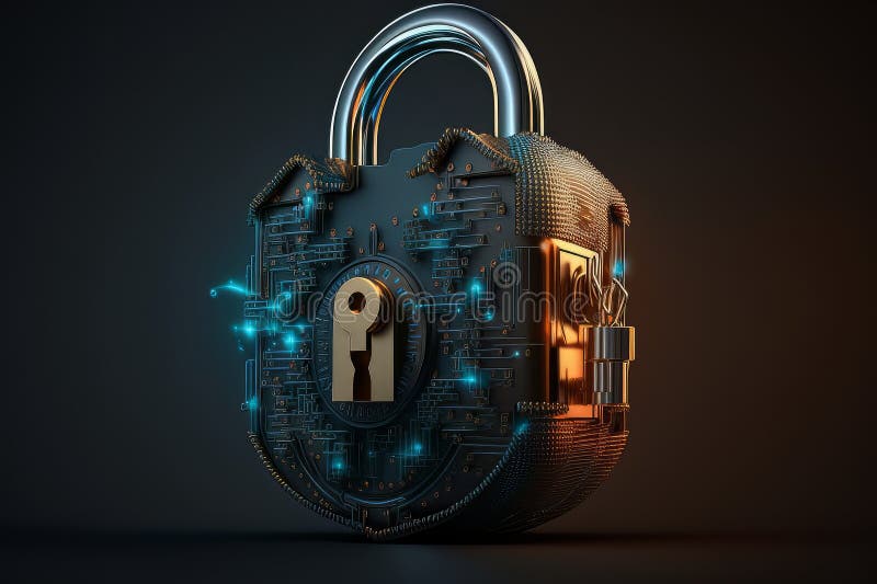 Abstract Lock and Key, Security and Safety Concept, Ai Generated ...
