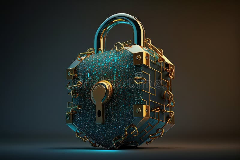 Abstract Lock and Key, Security and Safety Concept, Ai Generated ...