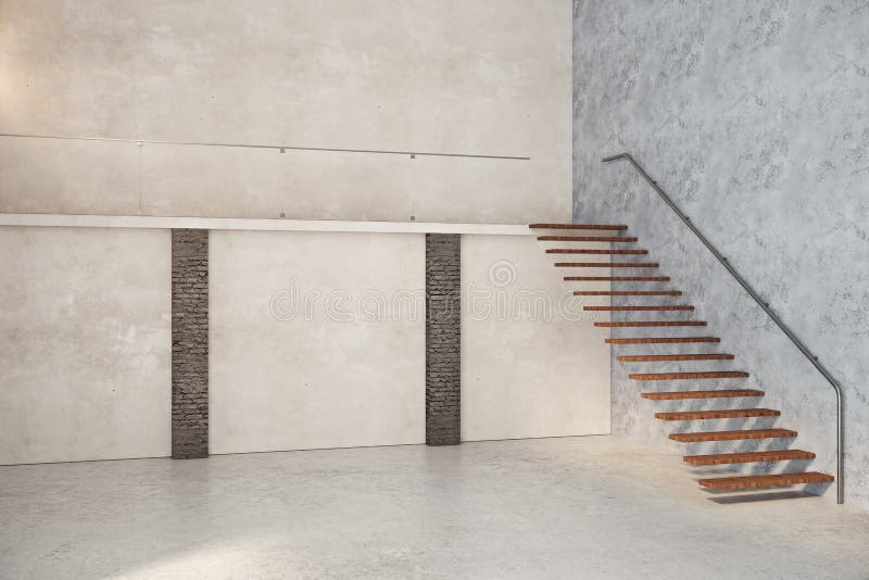 Abstract Loft Interior Side Stock Illustration - Illustration of ...