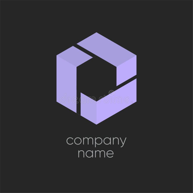 Polygonal Logos.Abstract Geometric Company Sign and Logo Elements Stock ...