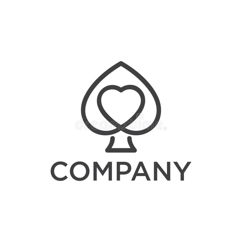Abstract Logo of Ace Card Symbol Stock Vector - Illustration of minimal ...