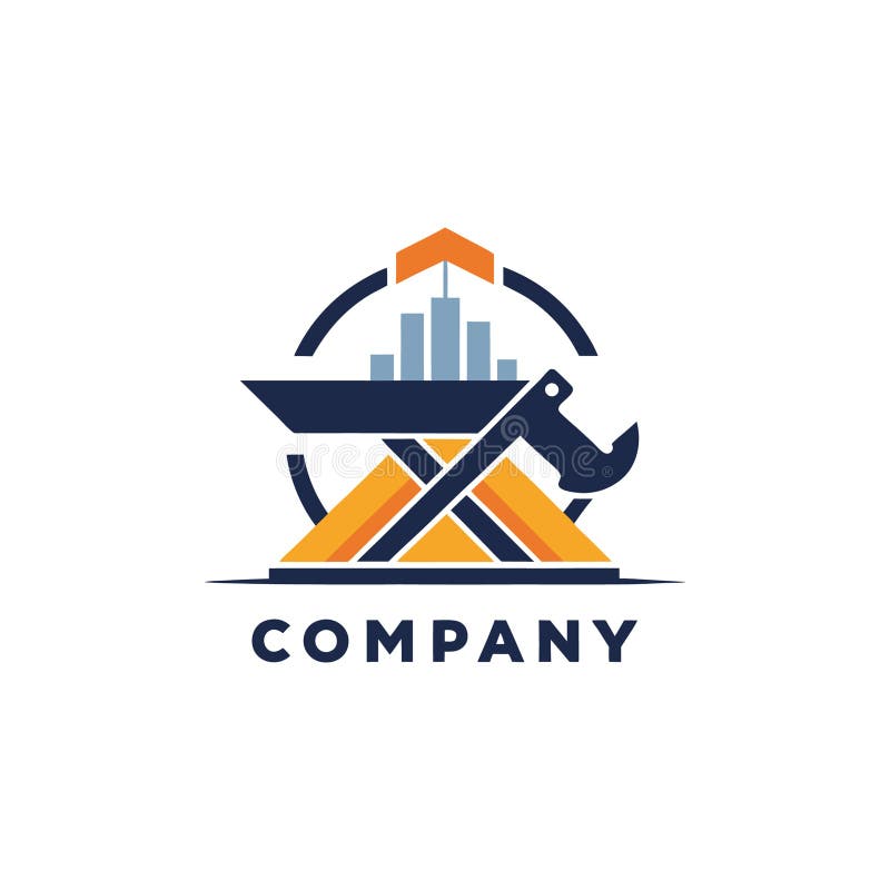 Abstract Logo Combining Architecture and Construction Elements ...