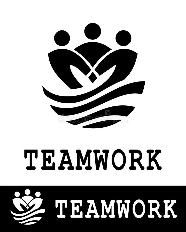 Abstract Logo Depicting Teamwork and Unity Stock Vector - Illustration ...