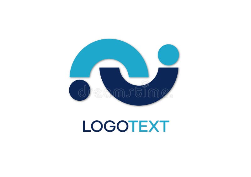 Abstract Logo Design Blue Color Vector Template Stock Vector ...