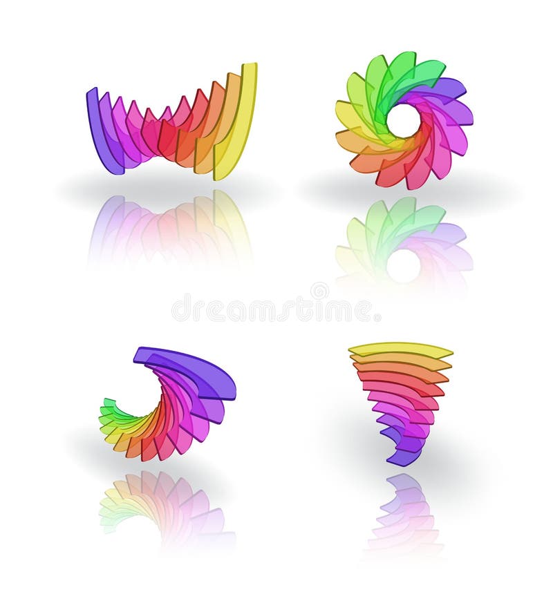 Abstract Logo Design Elements Stock Vector - Illustration of abstract ...